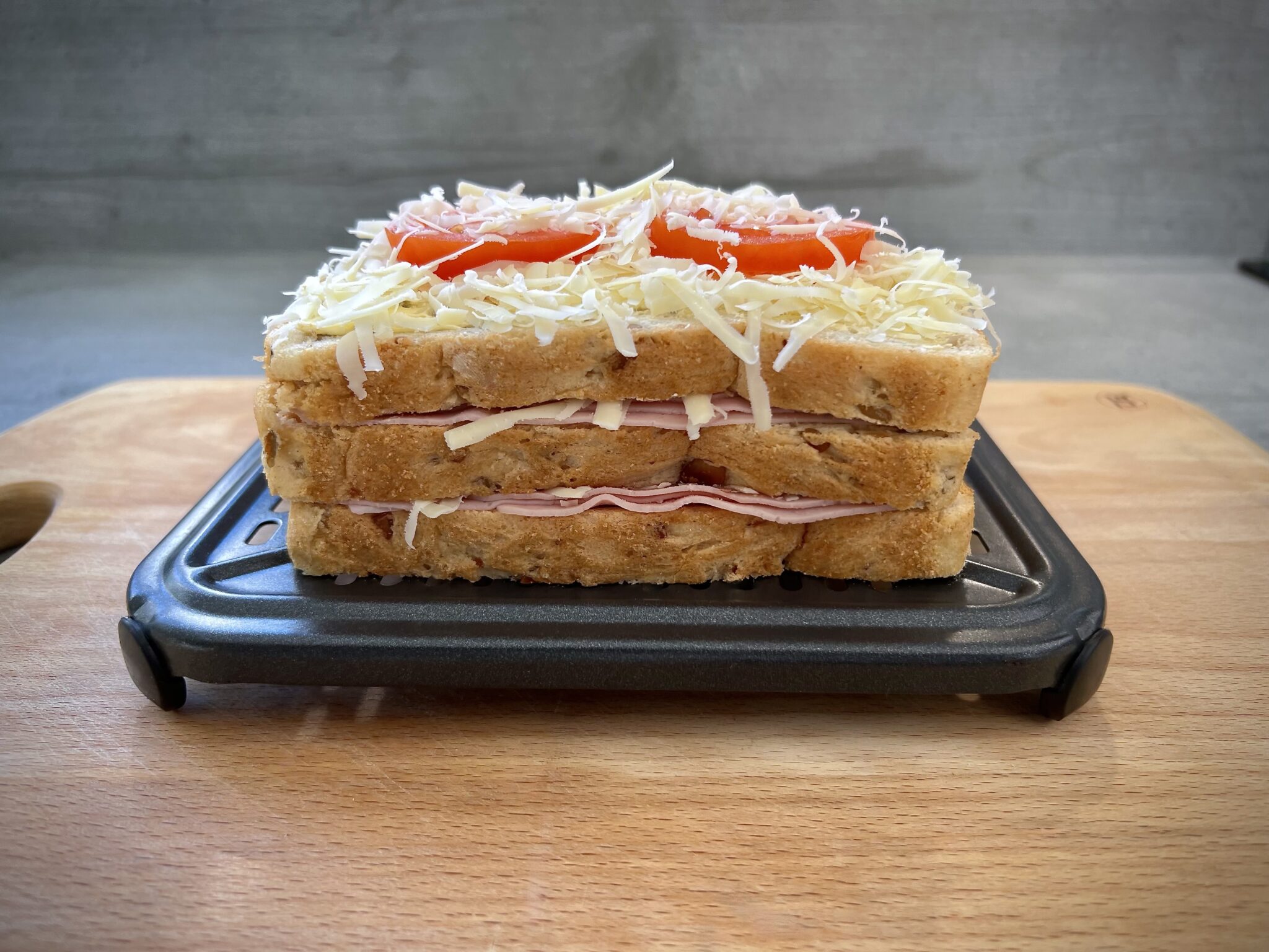 Best Ever Cheese and Ham Toastie in the Air Fryer - Fatgirlskinny.net | Slimming Recipes ...