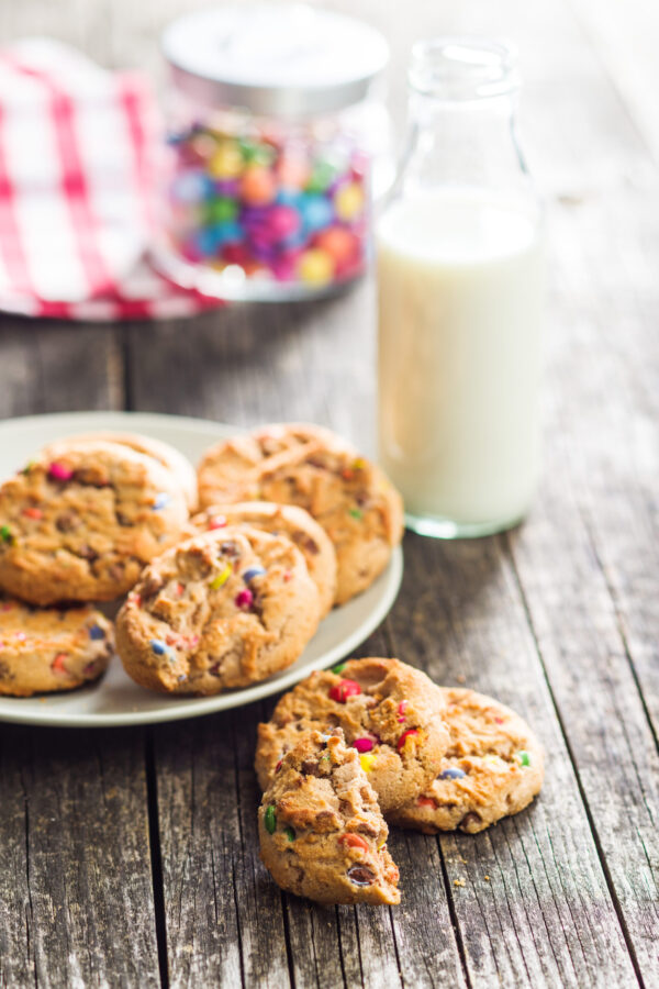 Best Ever Low-Fat Smarties Cookies Recipe - Fatgirlskinny.net ...