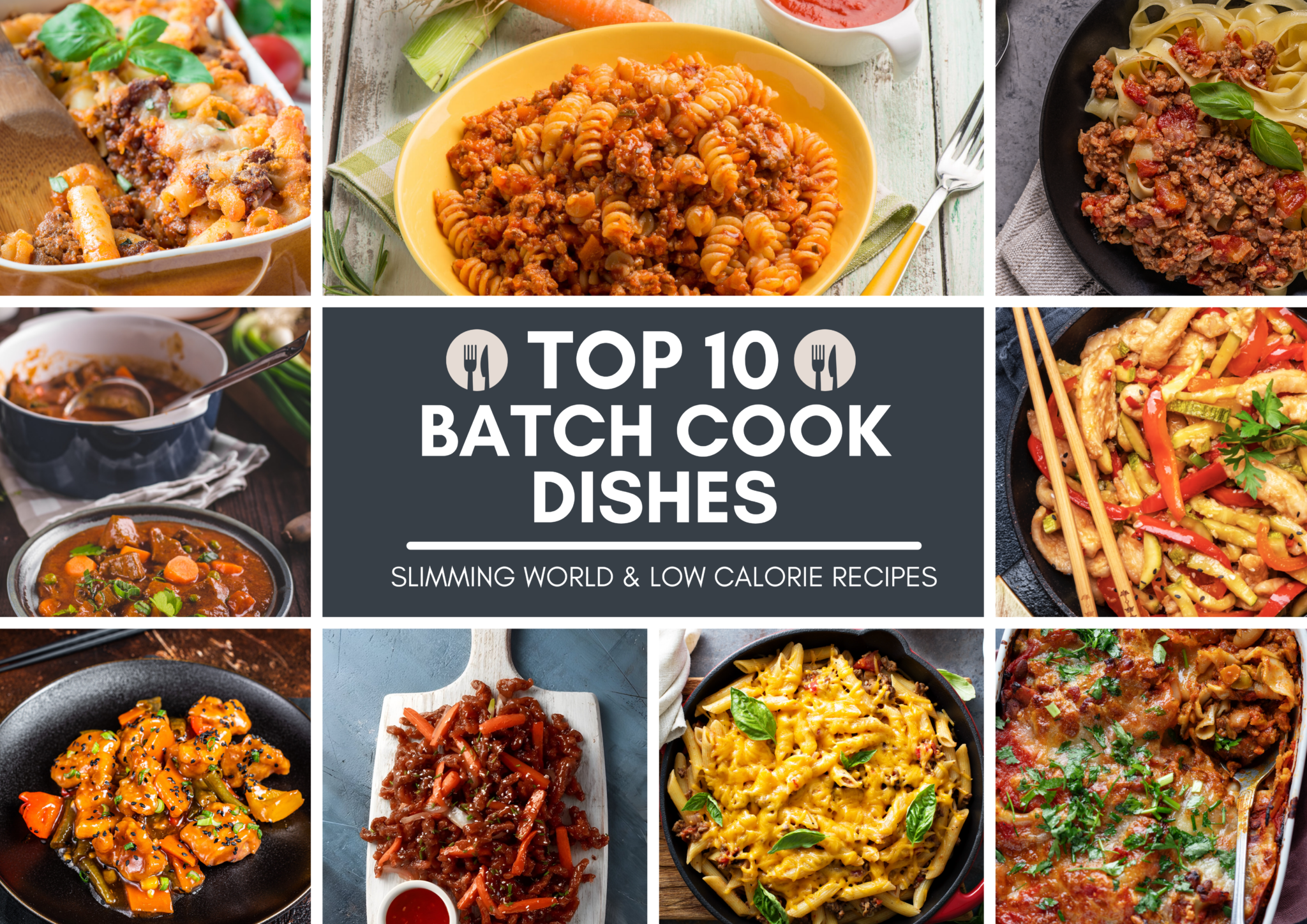 TOP 10 BATCH COOK DISHES | Slimming World and Low Calorie Recipes ...