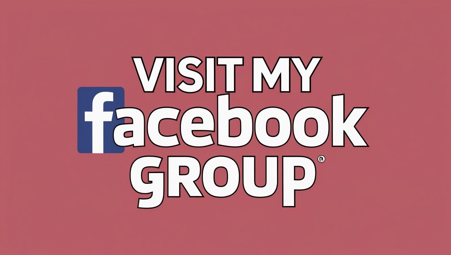 make me a visit my Facebook group logo using ffdbf8 as background ...